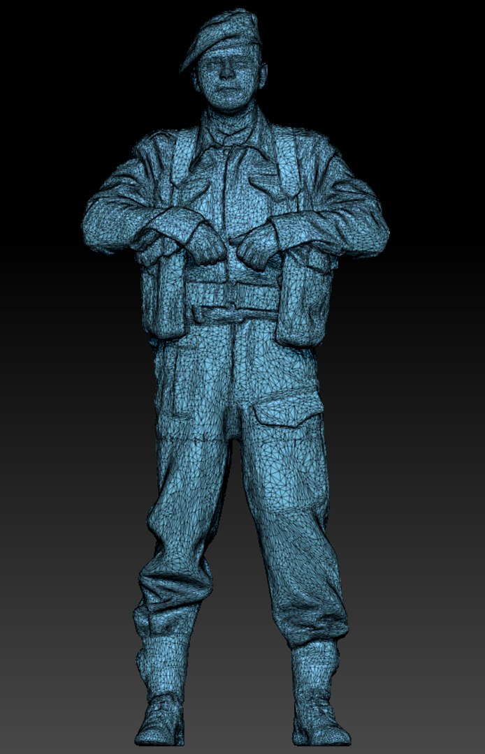 Scanned British Commando Character 3D Model - TurboSquid 1486426