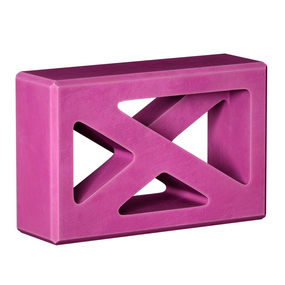 Colorful Yoga Blocks With Cutouts 3D Model - TurboSquid 2061019