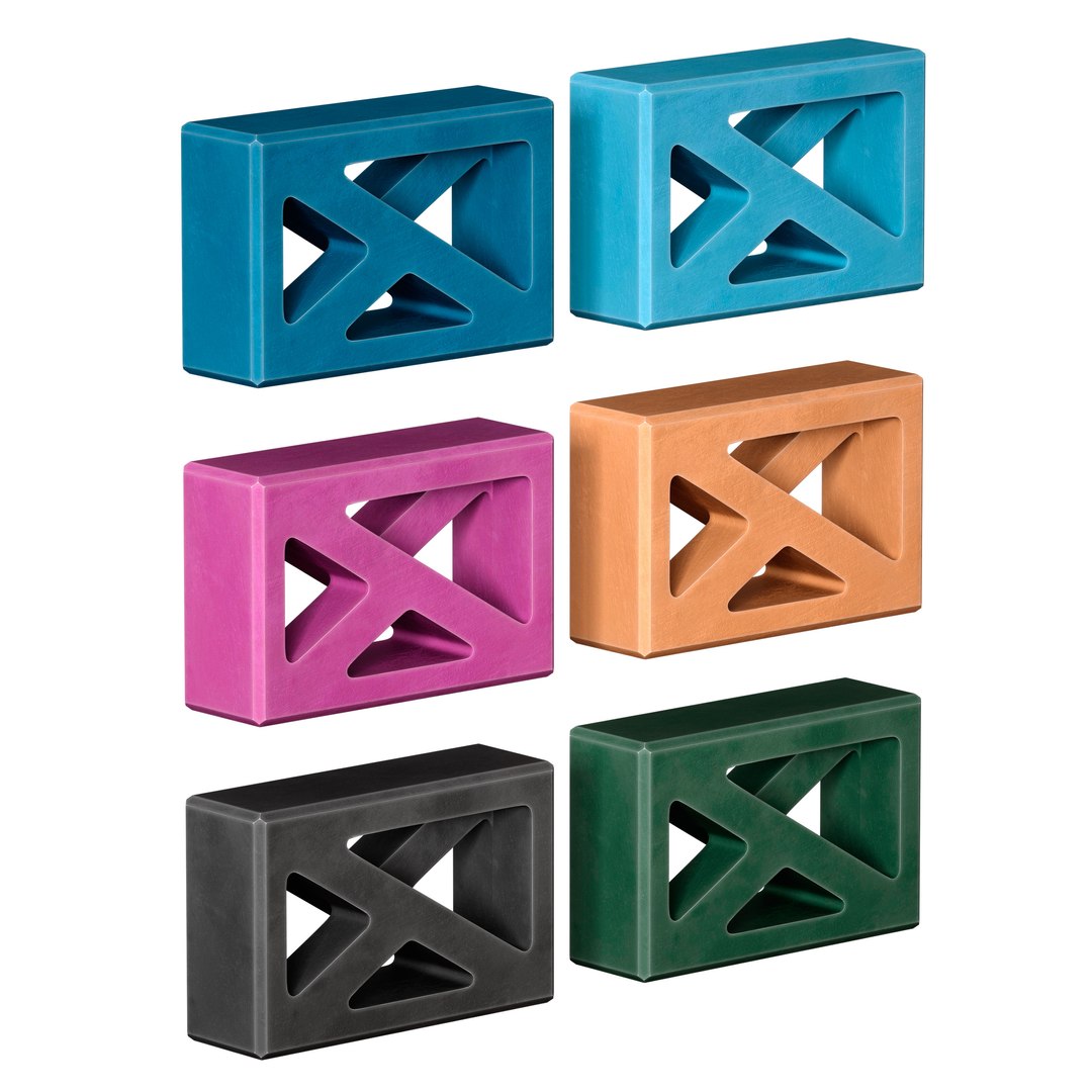 Colorful Yoga Blocks With Cutouts 3D Model - TurboSquid 2061019
