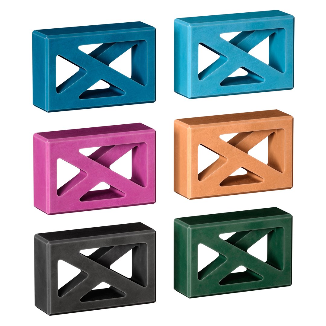 Colorful Yoga Blocks With Cutouts 3D Model - TurboSquid 2061019