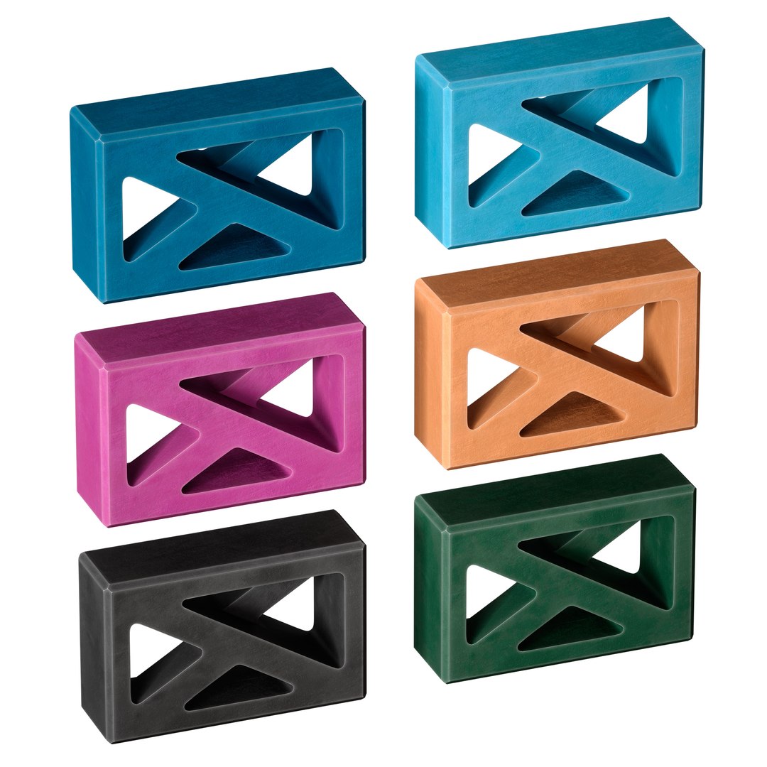 Colorful Yoga Blocks With Cutouts 3D Model - TurboSquid 2061019