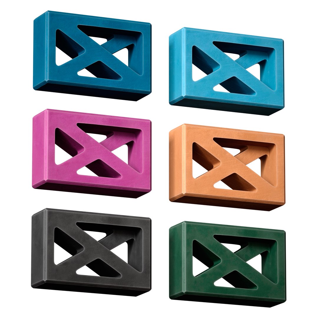 Colorful Yoga Blocks With Cutouts 3D Model - TurboSquid 2061019