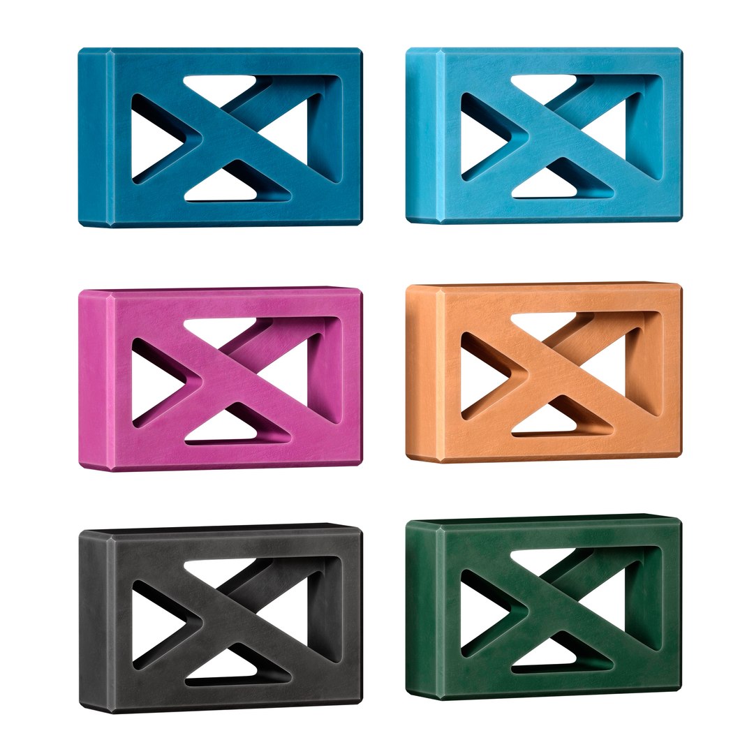 Colorful Yoga Blocks With Cutouts 3D Model - TurboSquid 2061019