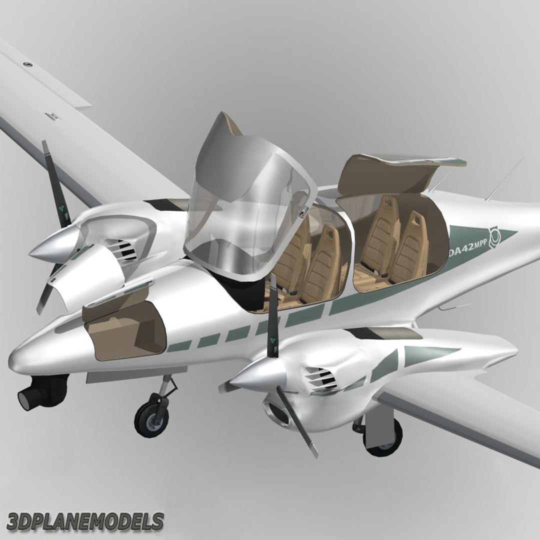 Diamond Da42 Twin Star 3d Model