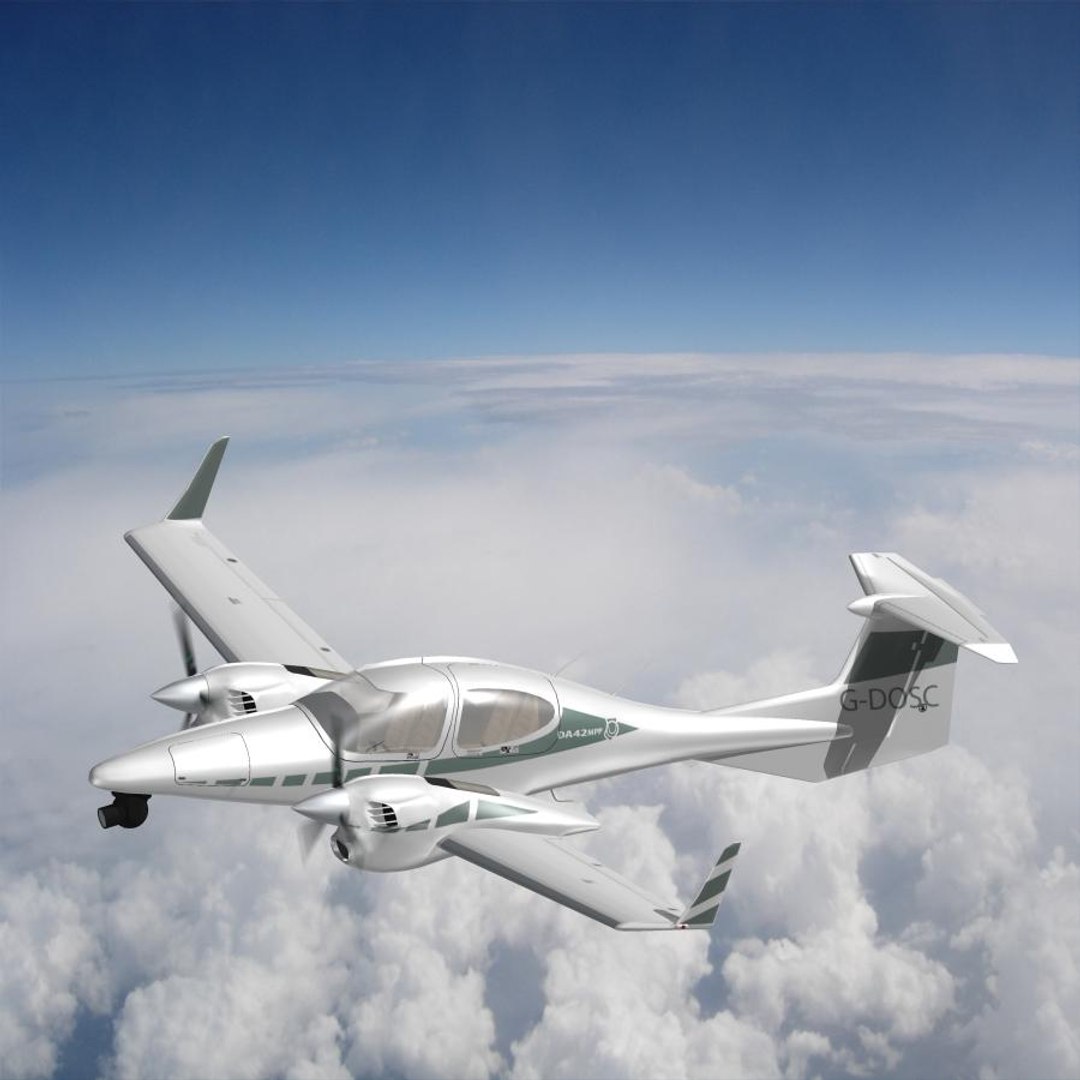 Diamond Da42 Twin Star 3d Model