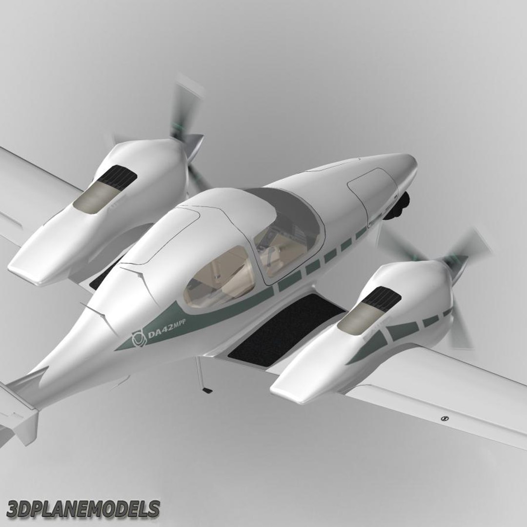 Diamond Da42 Twin Star 3d Model
