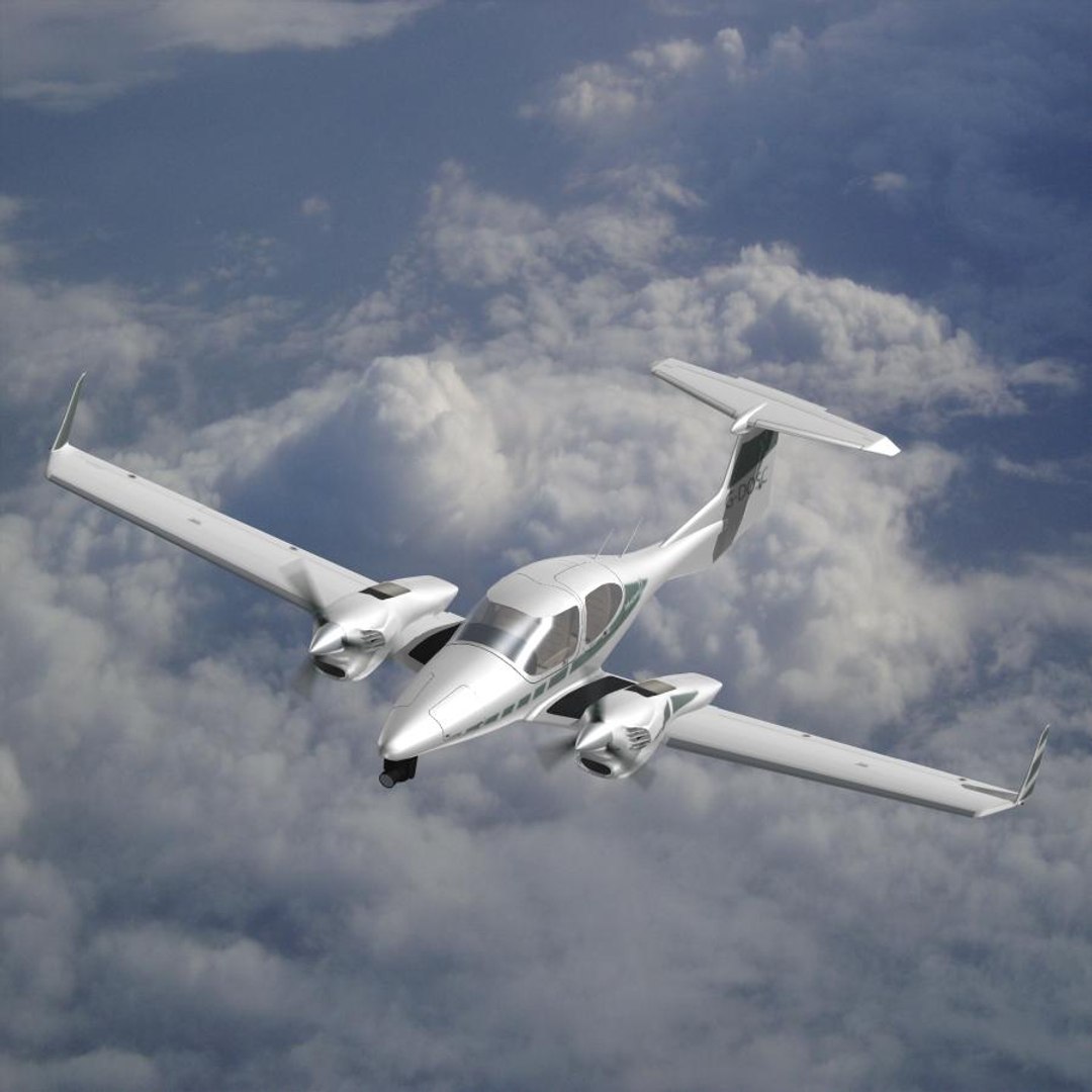 Diamond Da42 Twin Star 3d Model