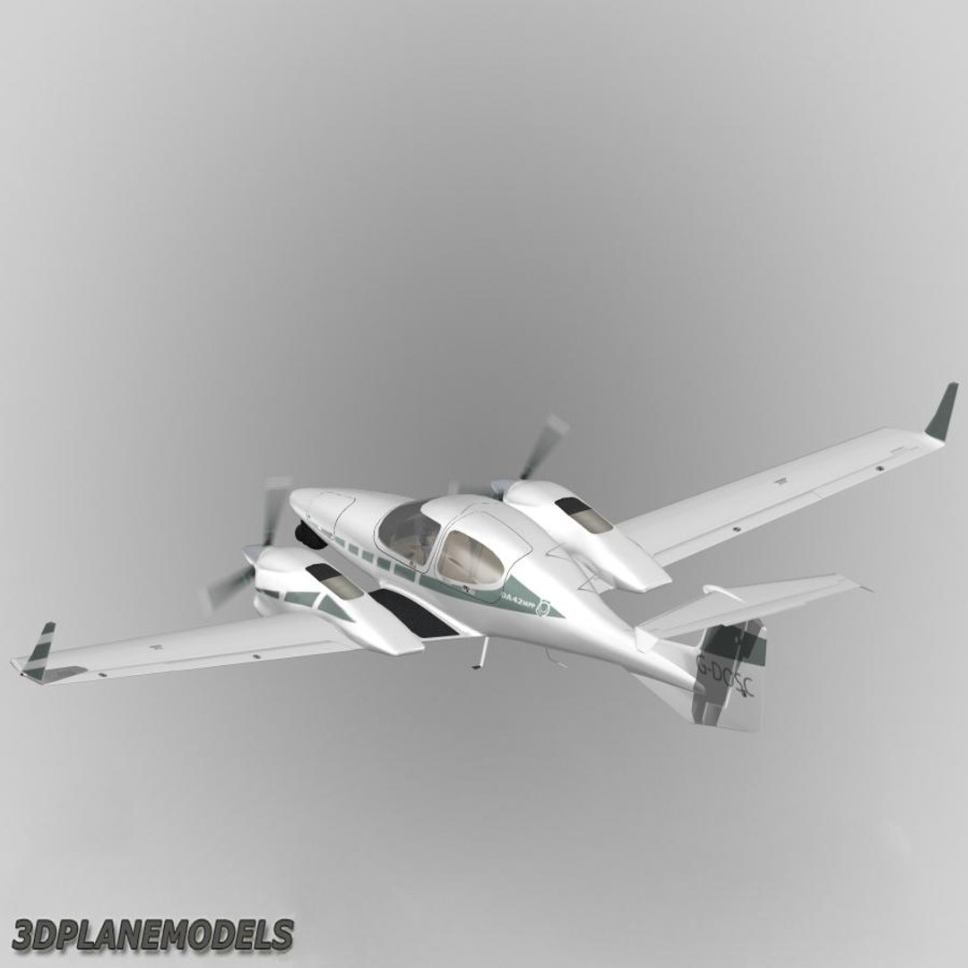 Diamond Da42 Twin Star 3d Model