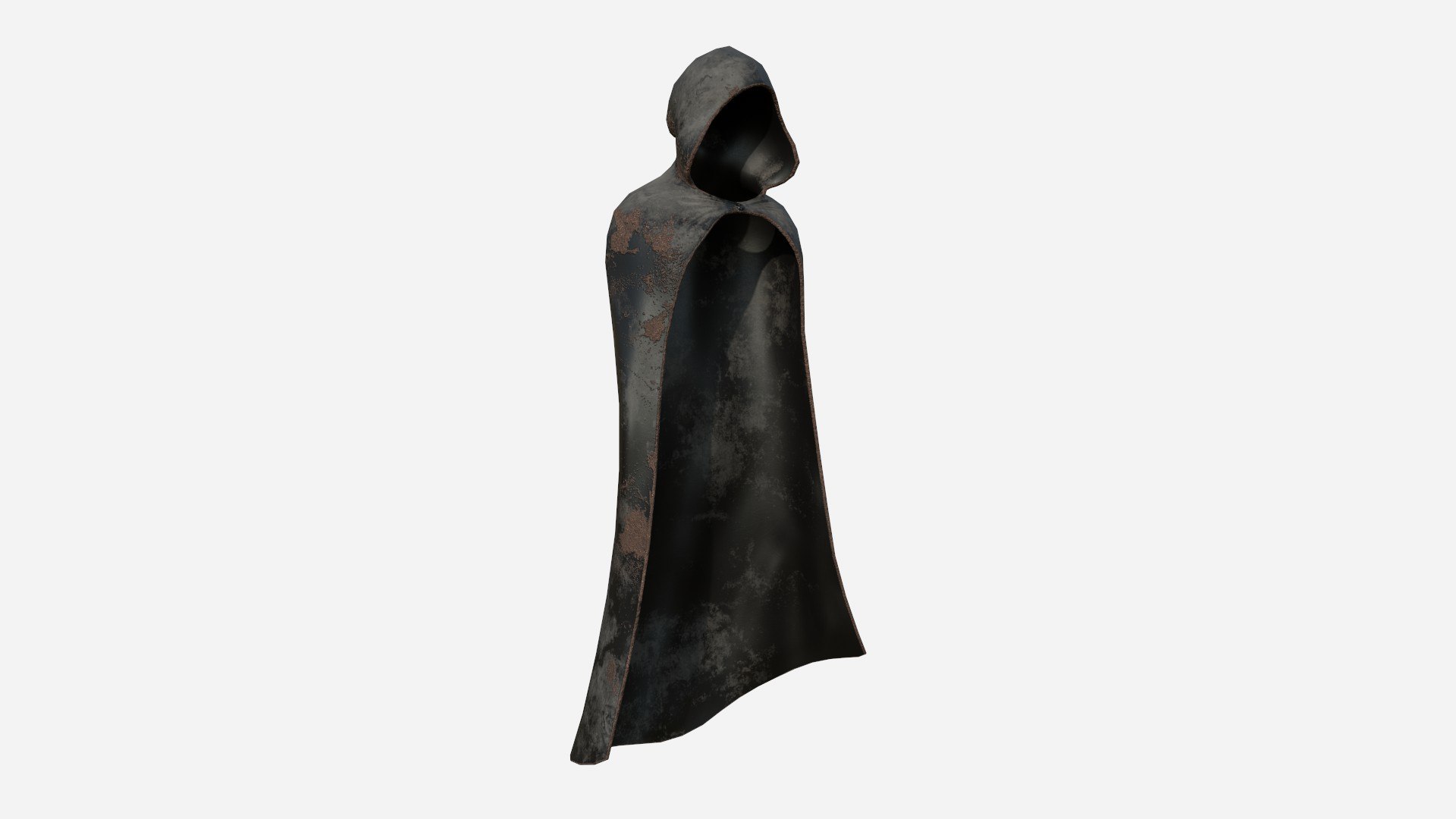 Medieval Cloak A19 Dirt Leather - Fantasy Character Design 3D Model ...