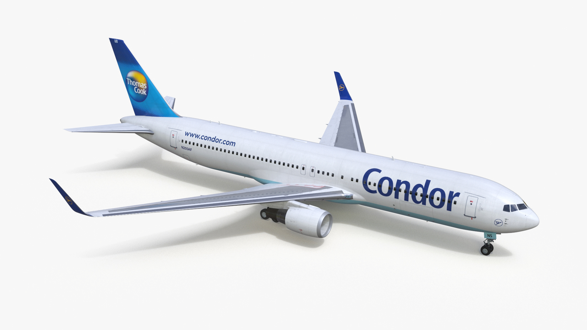 3D Condor Airlines Boeing 767 Airliner Rigged - TurboSquid 2369631