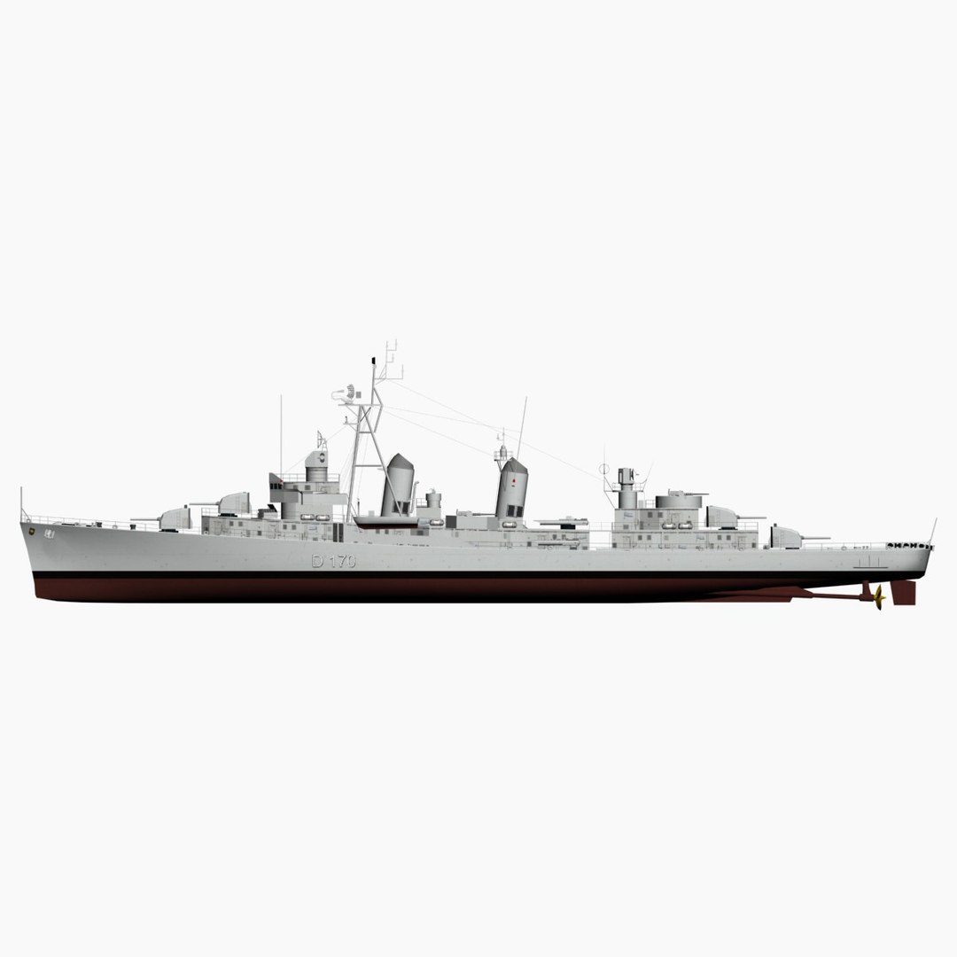 3ds Max D119 Fletcher Class Destroyer