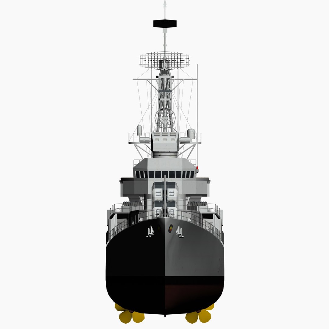 3ds Max D119 Fletcher Class Destroyer