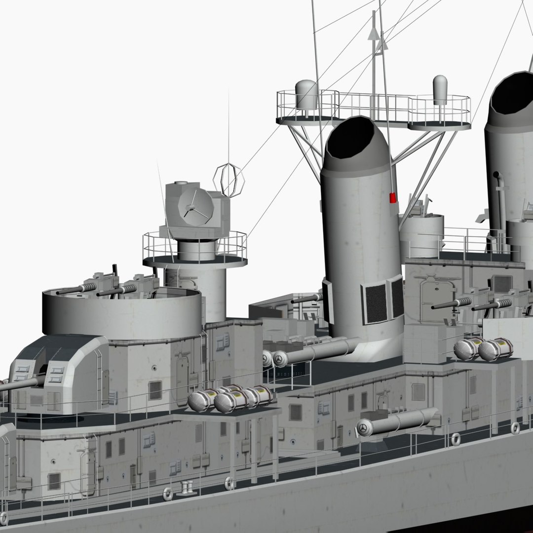 3ds Max D119 Fletcher Class Destroyer