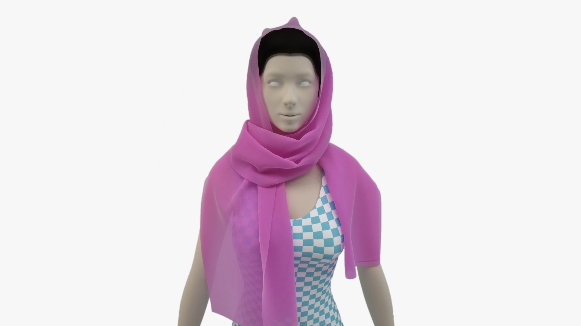 Scarf And Gucci Plane Shawl Collection 001 3D Model - TurboSquid 1923728