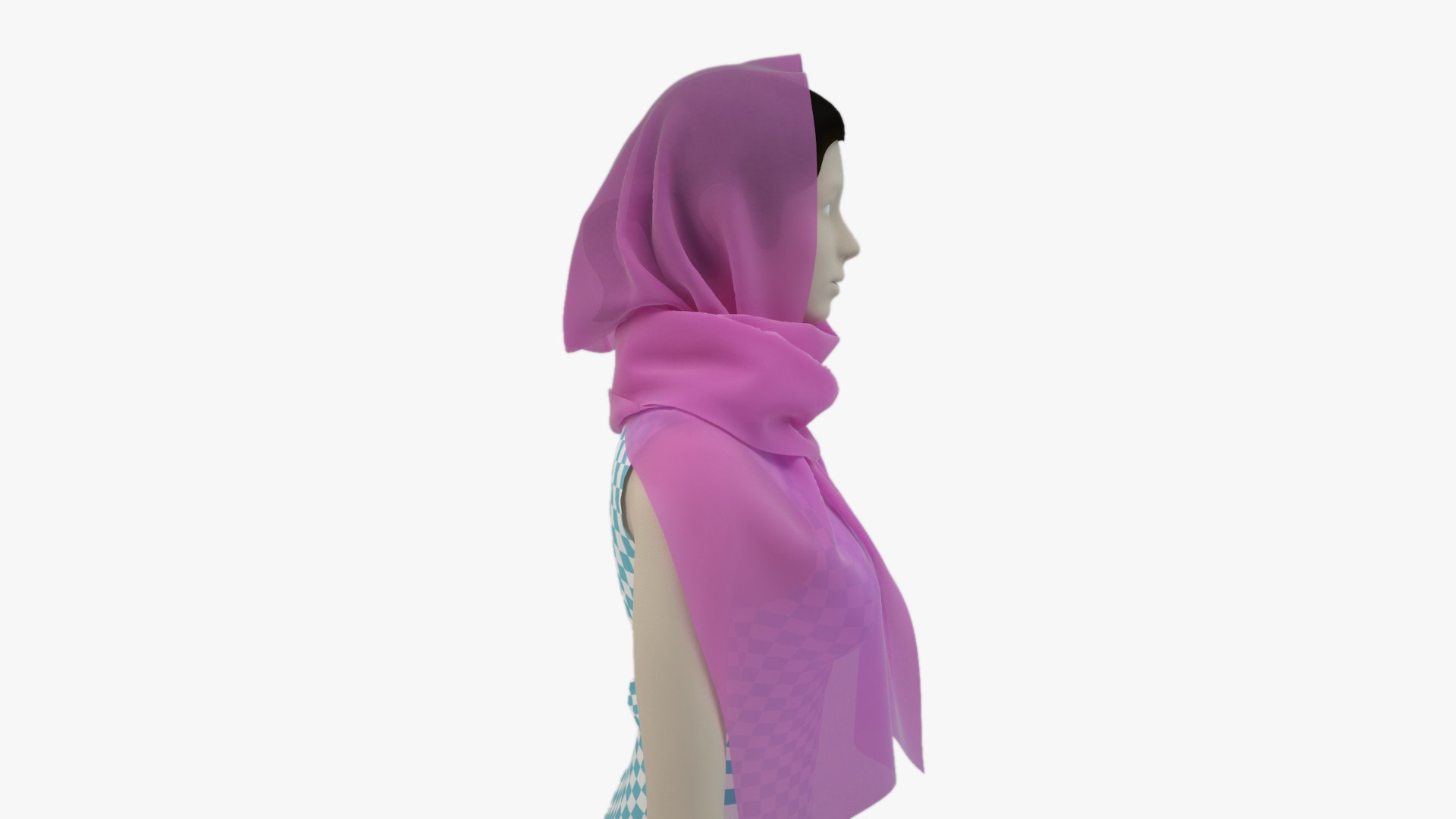 Scarf And Gucci Plane Shawl Collection 001 3D Model - TurboSquid 1923728