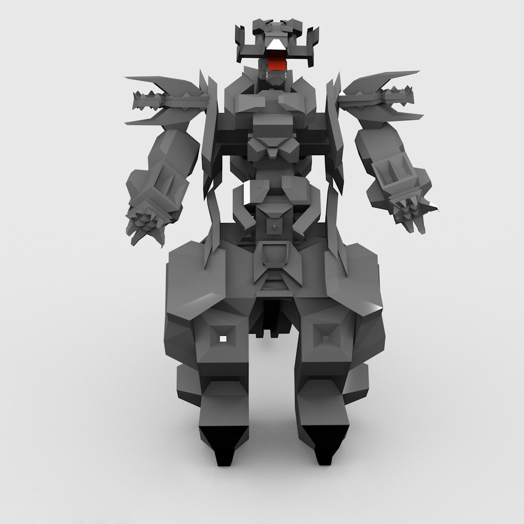 3D Robot Dragon Tail Model - TurboSquid 1463294