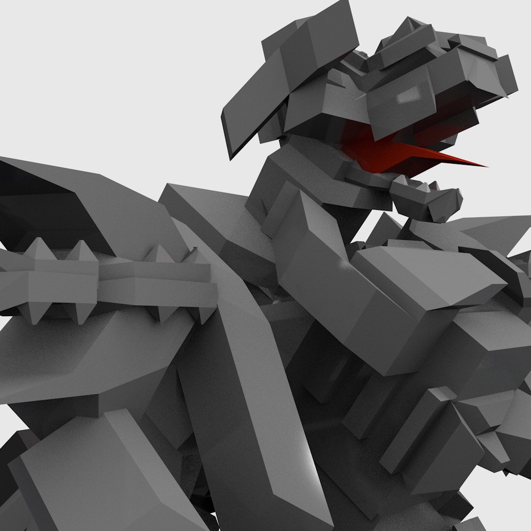 3D Robot Dragon Tail Model - TurboSquid 1463294