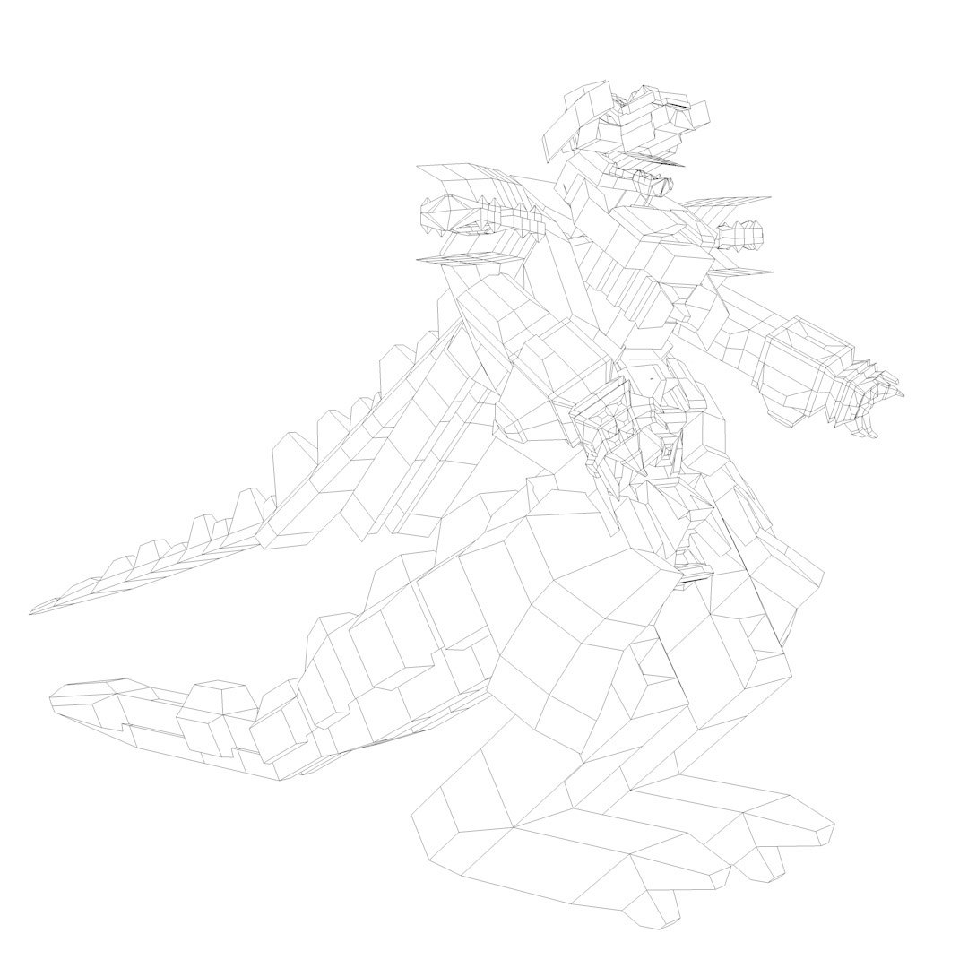 3D Robot Dragon Tail Model - TurboSquid 1463294