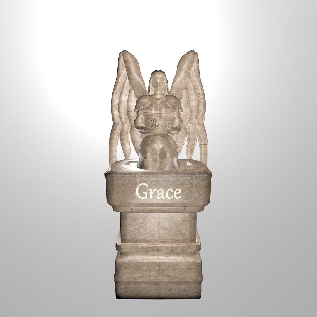 Statue Grace Angel 3d Fbx