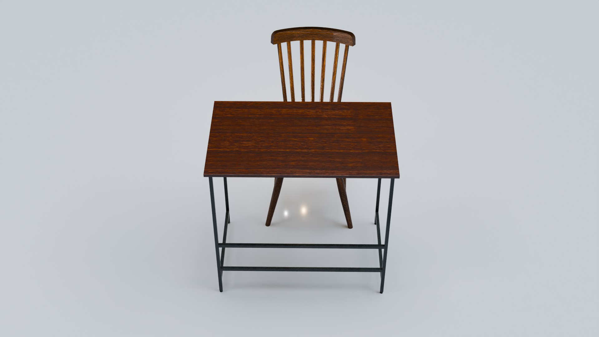 Simple Chair and Table Set 3D model - TurboSquid 2180866