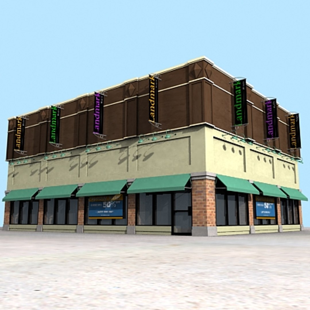 3d building storefront