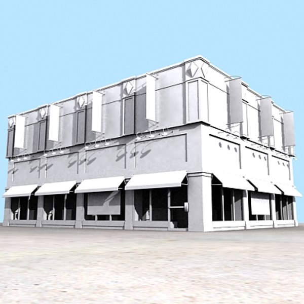 3d building storefront