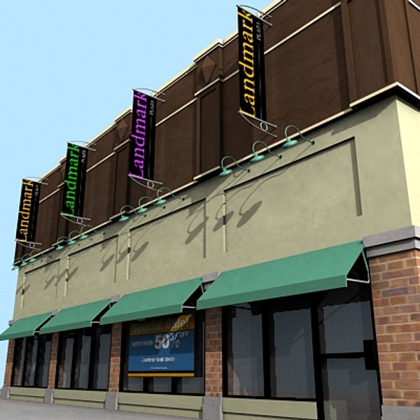 3d building storefront