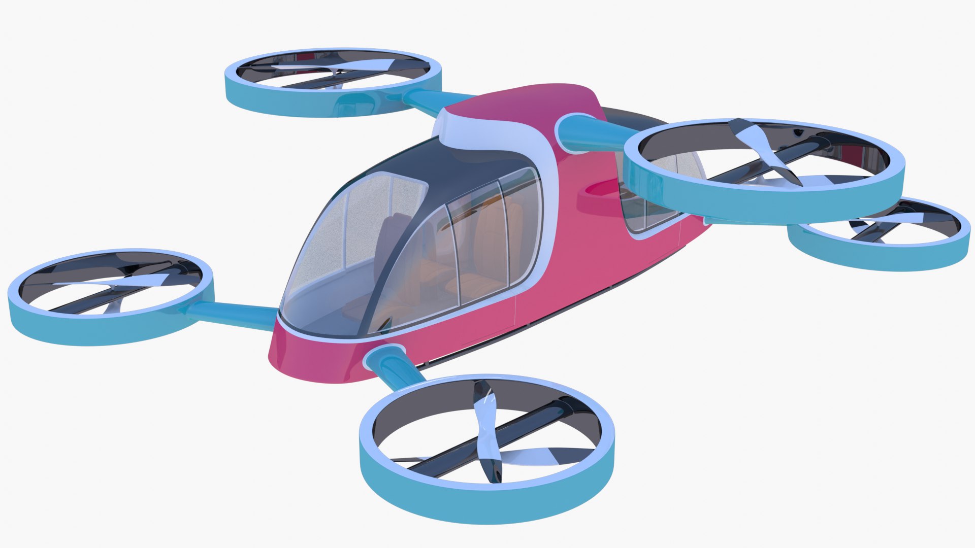 Shuttle Bus And Passenger Drone 3D Model - TurboSquid 2058307