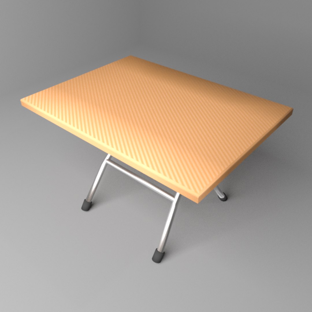 Square Folding Table 3D Model - TurboSquid 1551992