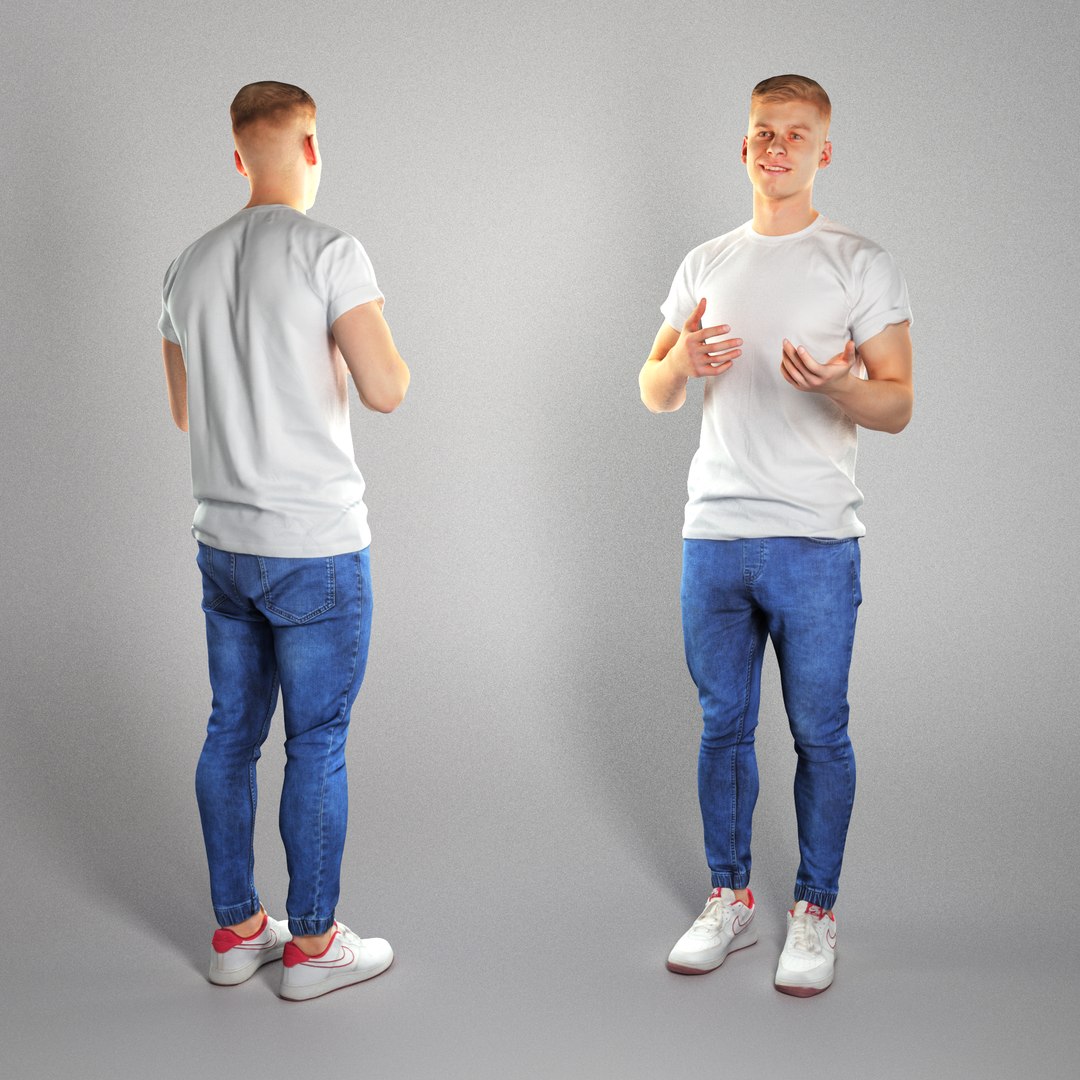 3D Model Photogrammetry Human Handsome Man Character - TurboSquid 1667248