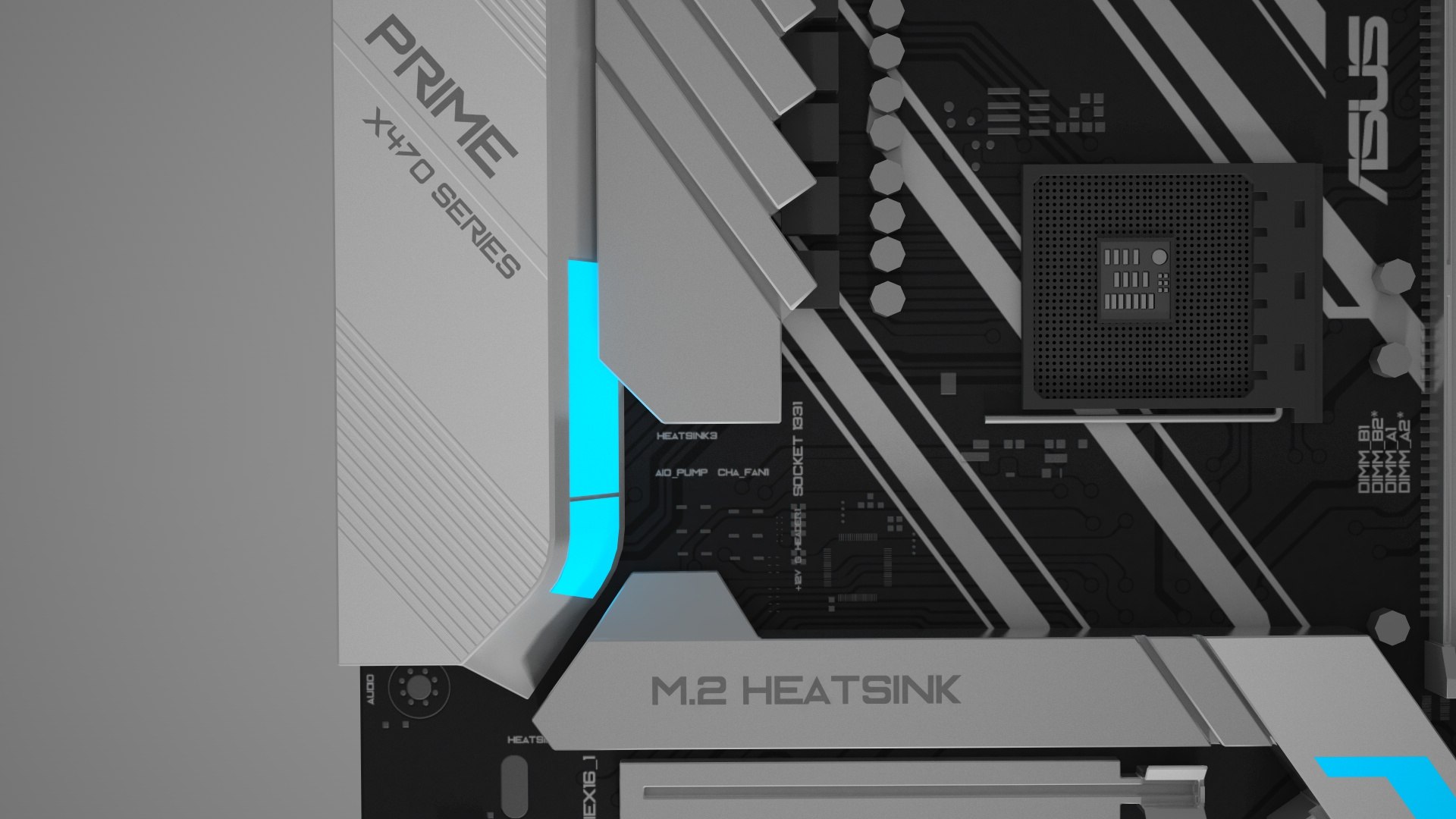Asus Motherboard Prime X470 3D - TurboSquid 1345274