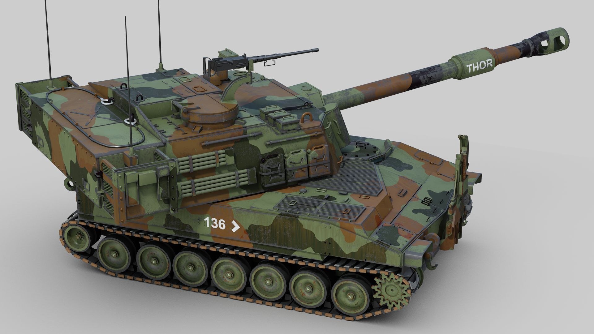 3D M109 Paladin Camo - TurboSquid 2016080