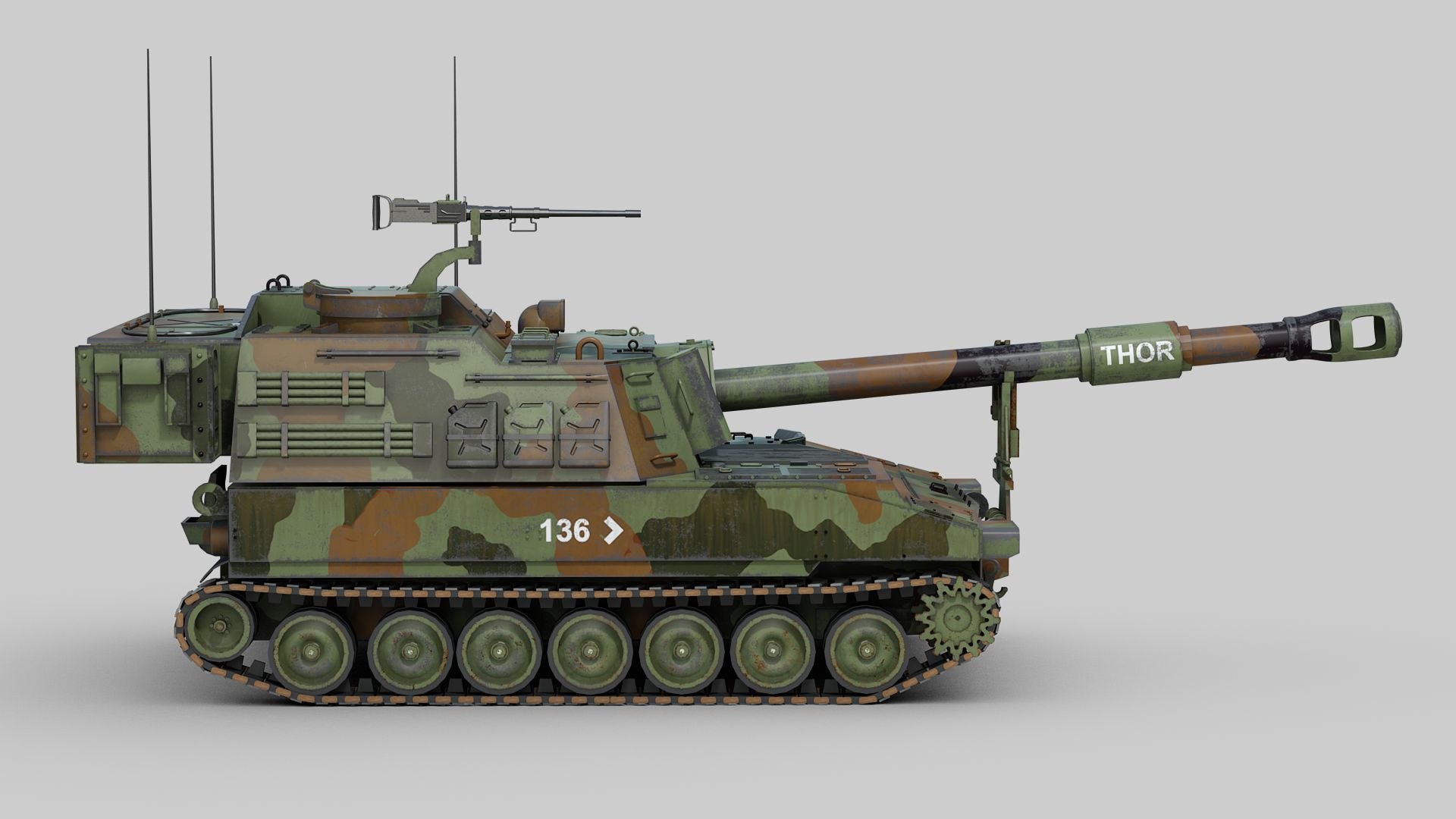 3D M109 Paladin Camo - TurboSquid 2016080