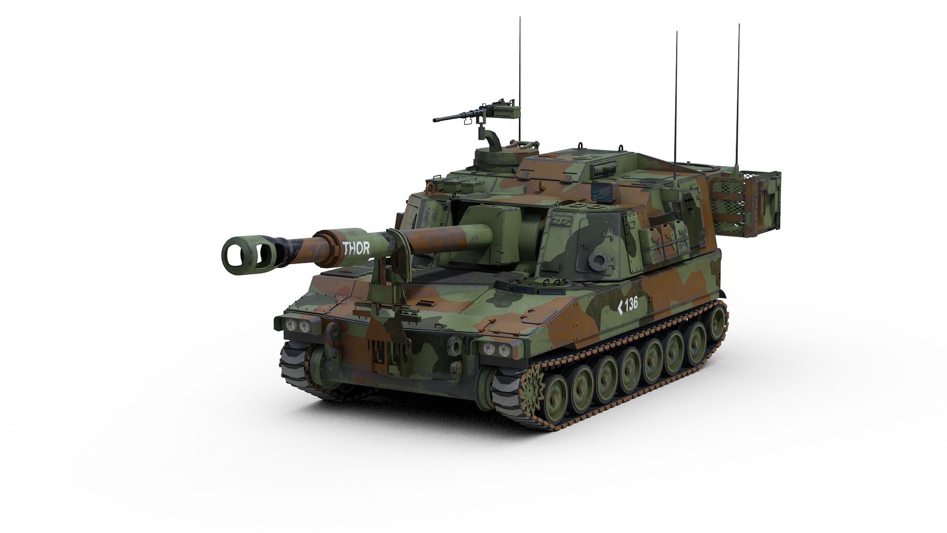 3D M109 Paladin Camo - TurboSquid 2016080