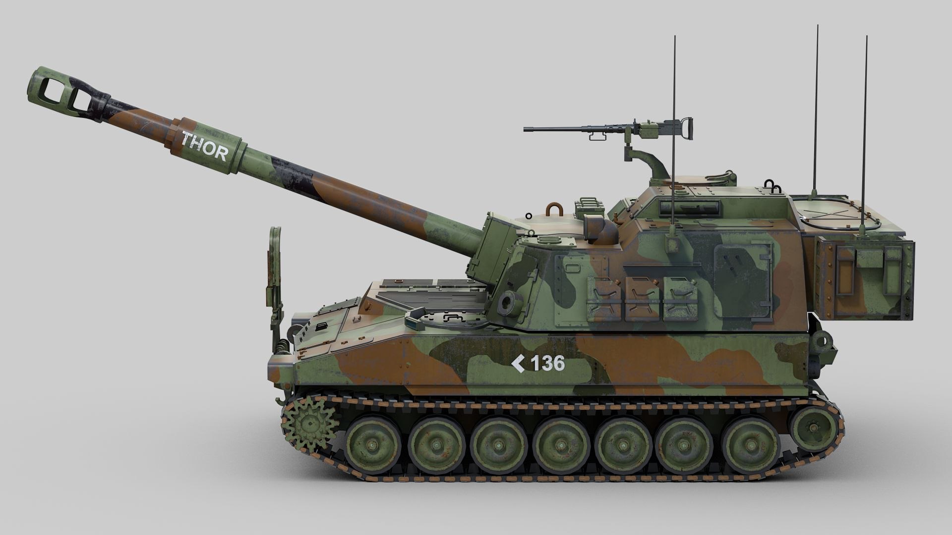 3D M109 Paladin Camo - TurboSquid 2016080