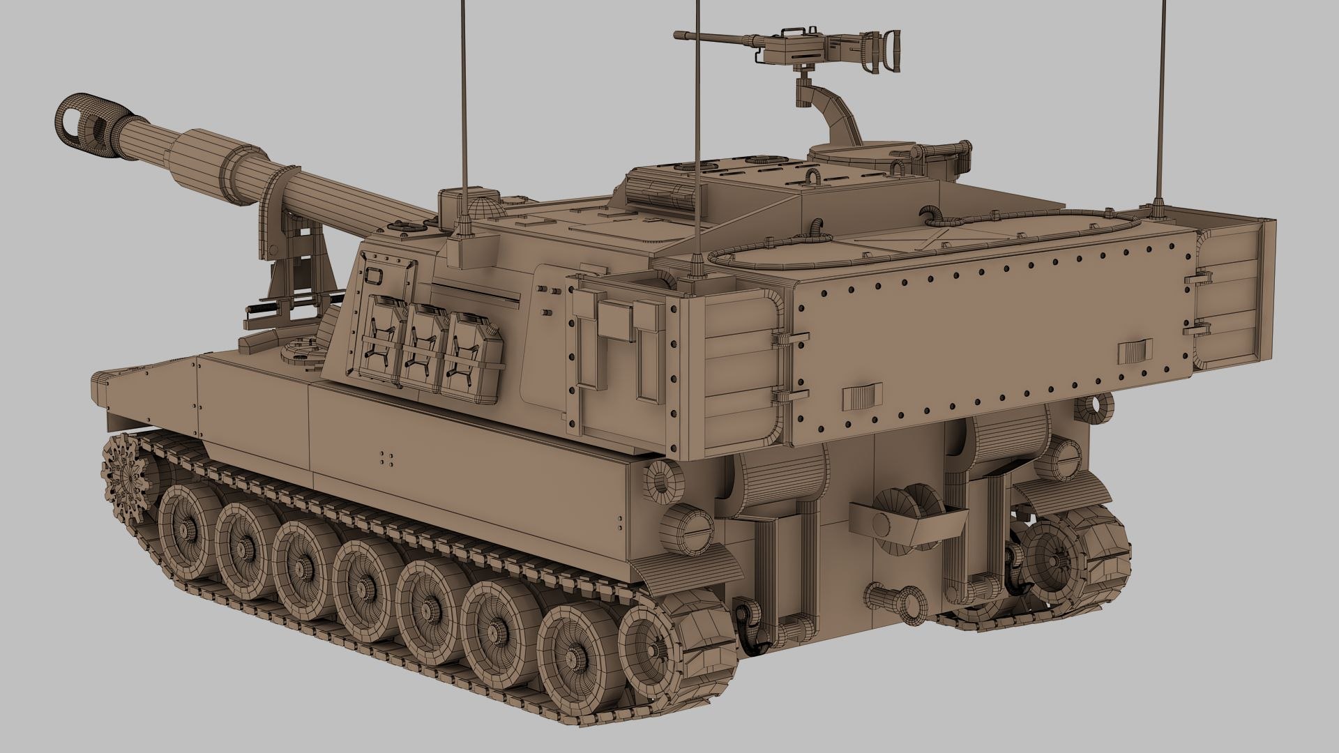 3D M109 Paladin Camo - TurboSquid 2016080