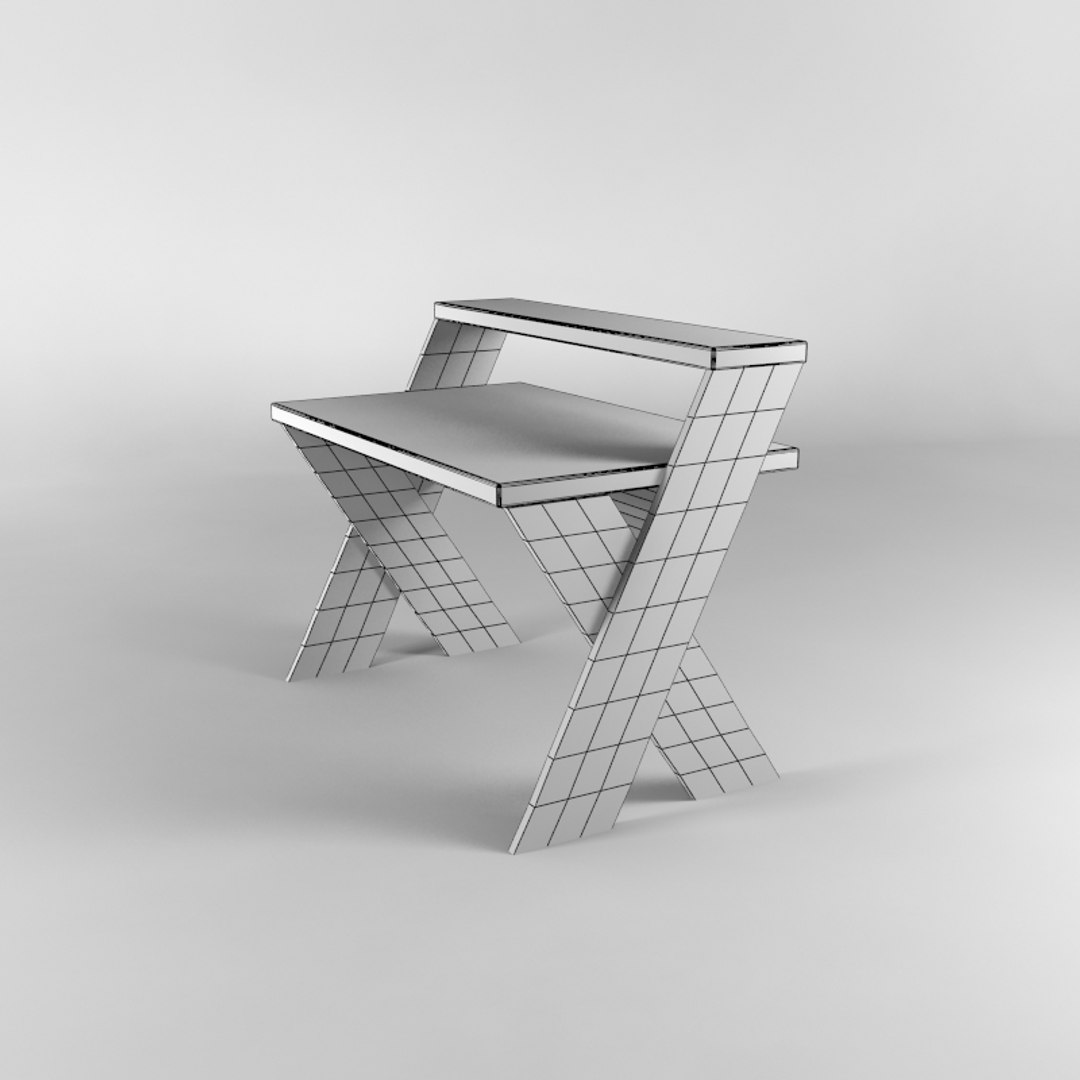 3d model computer desk