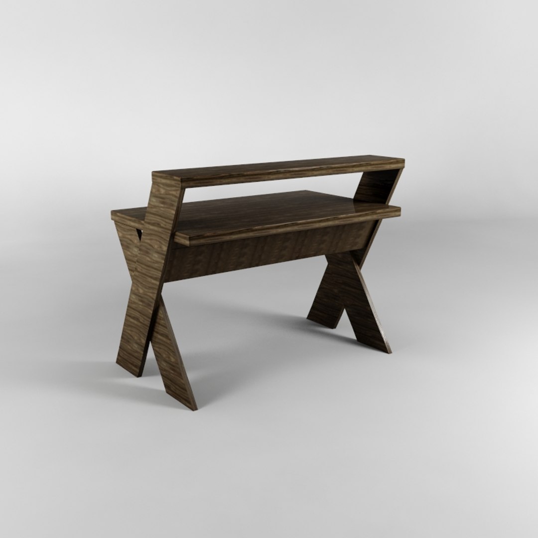 3d model computer desk