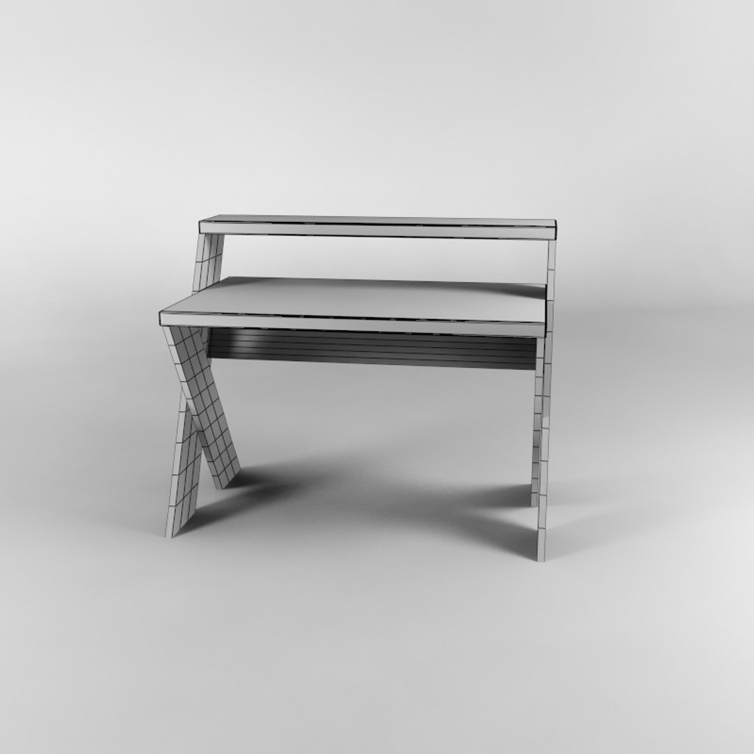 3d model computer desk