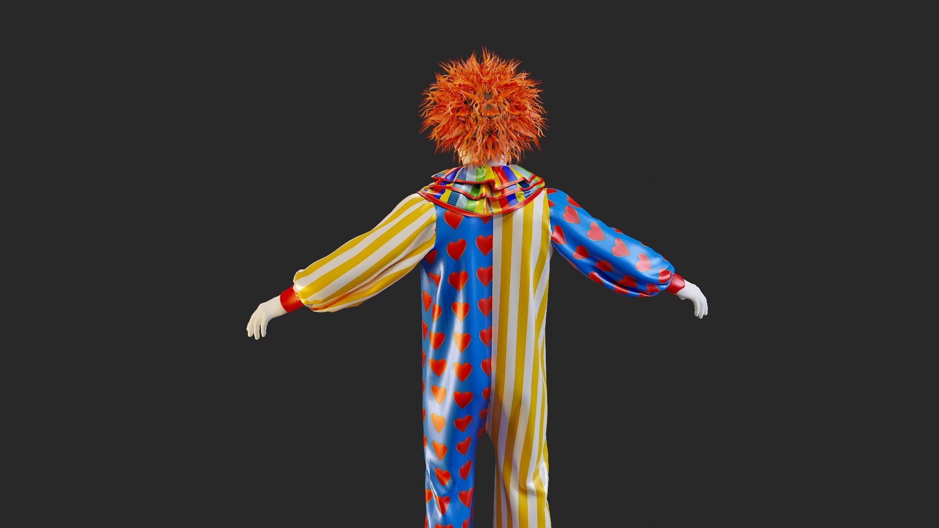 3D ClownMaleACC2130 TPose - TurboSquid 1878503
