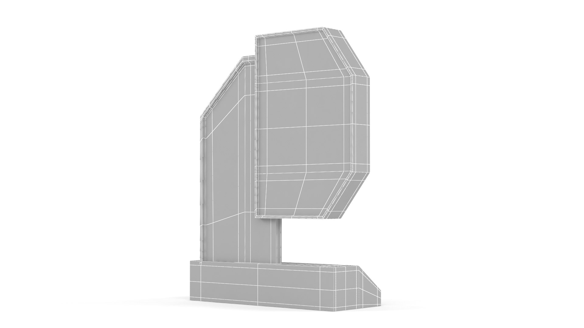 LCD Screen Stand 3D Model - TurboSquid 1947695