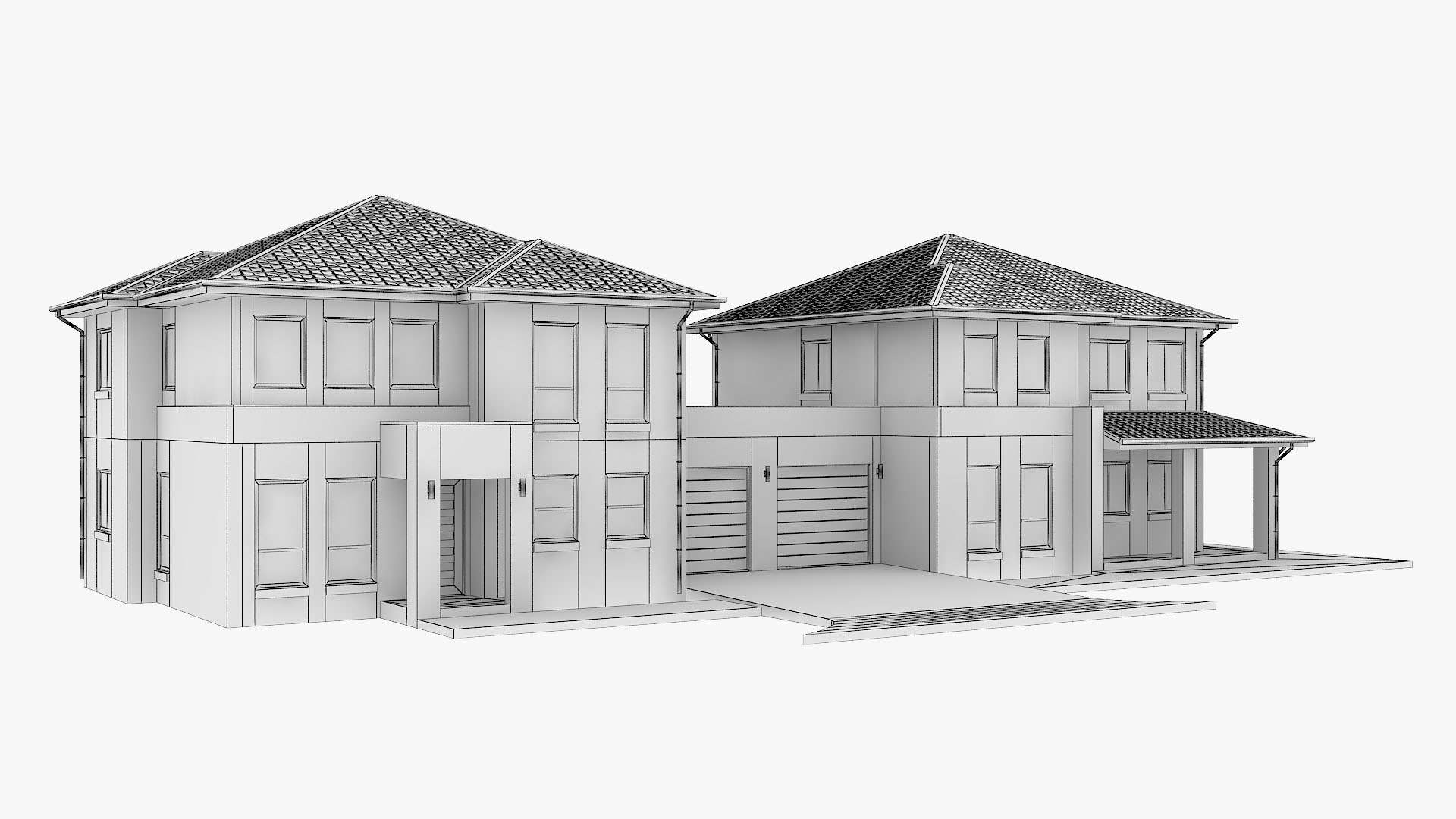 3D Storey House 2 - TurboSquid 1598021
