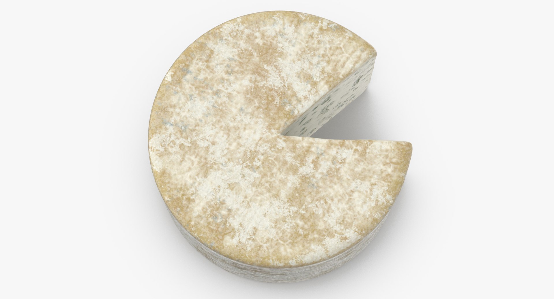 3D Model Blue Cheese Wheel Cut - TurboSquid 1165416