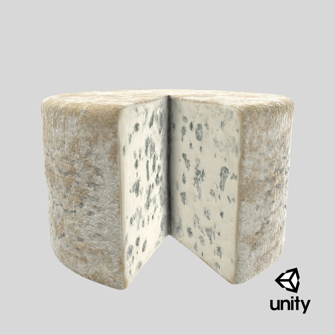 3D Model Blue Cheese Wheel Cut - TurboSquid 1165416