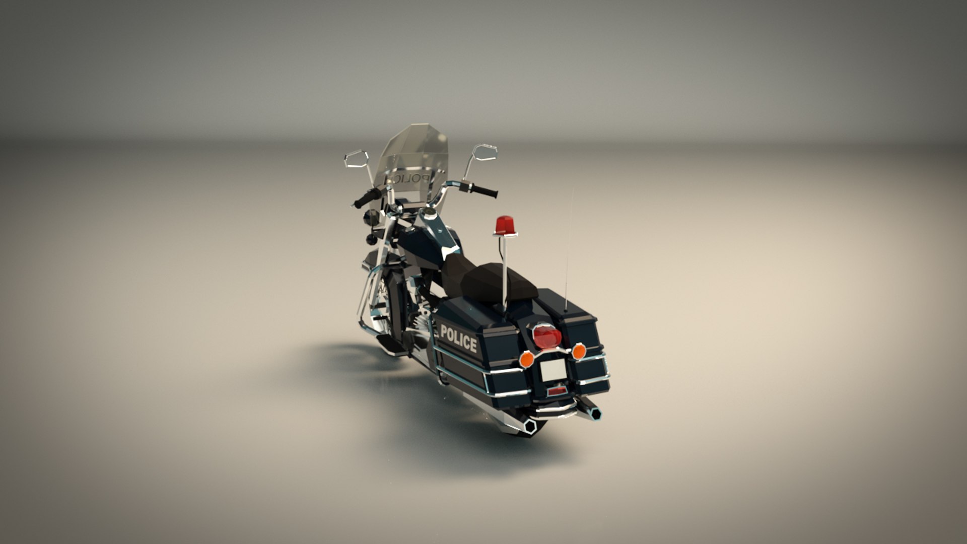 3D Police Motorcycle Moto - TurboSquid 1443842