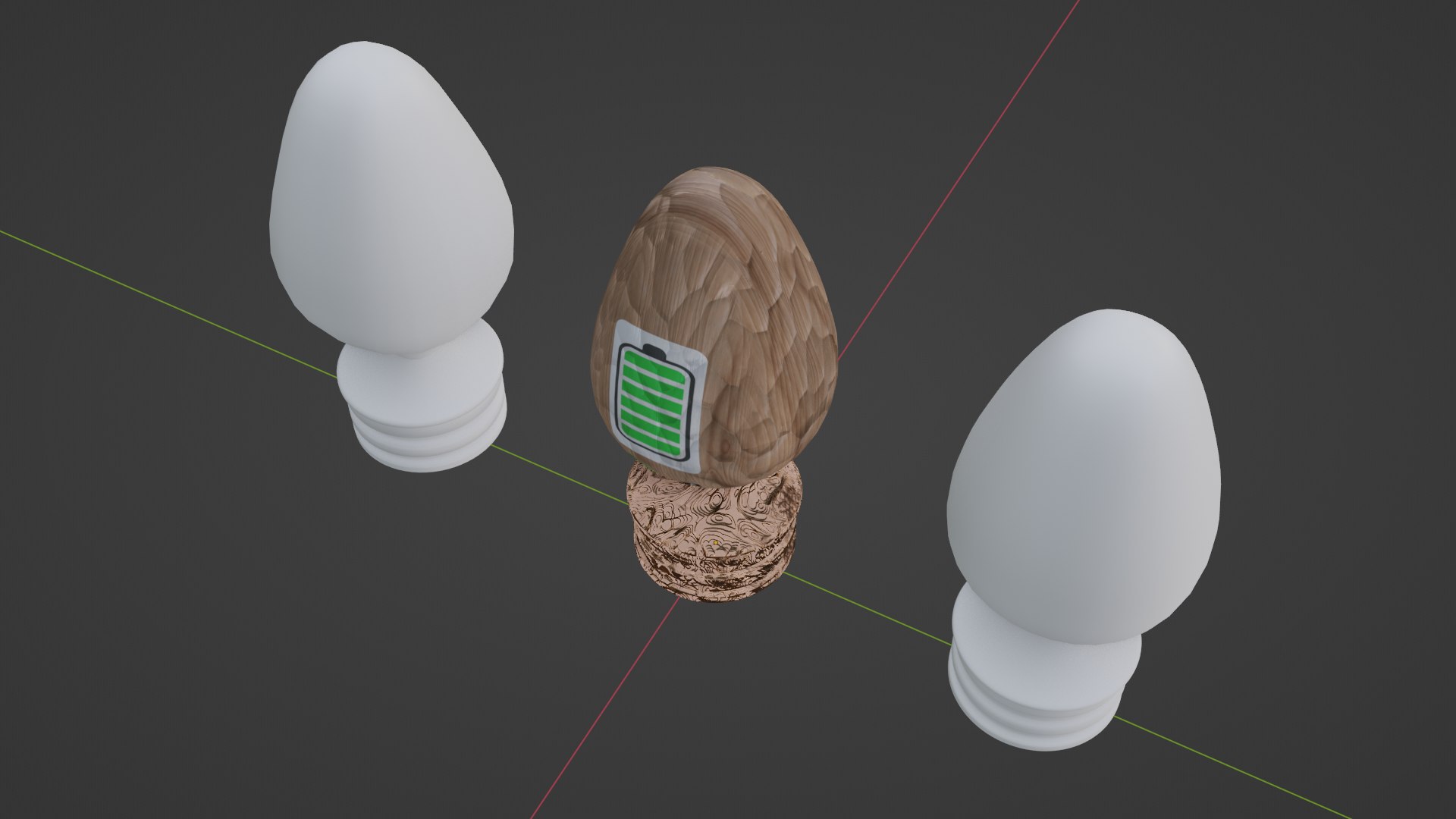3D Modern Carved Wood Eco Light Bulb Lamp Energy Efficency Symbol ...