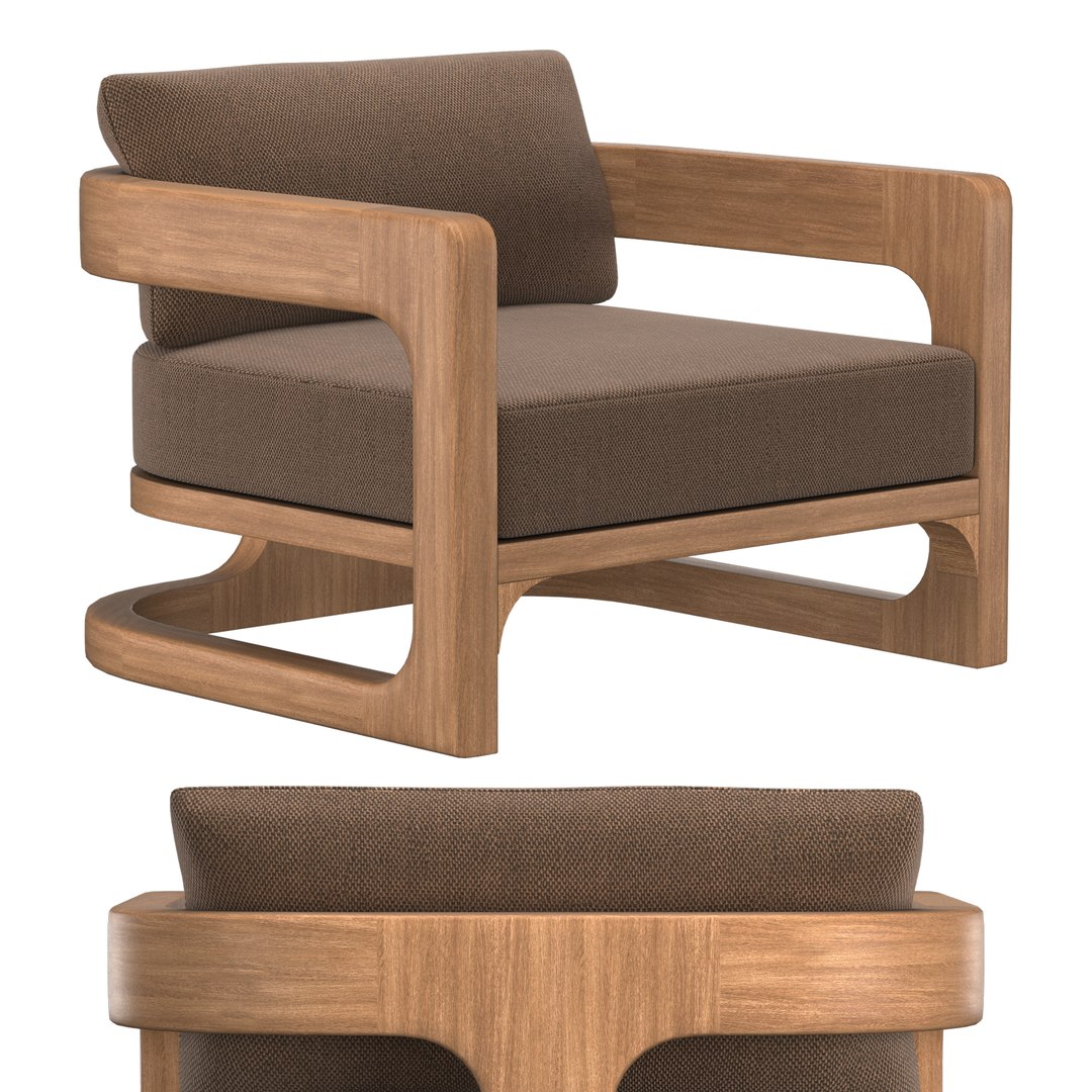 CASSALE LOUNGE CHAIR WITH CUSHION INSERTS 3D Model - TurboSquid 1935678