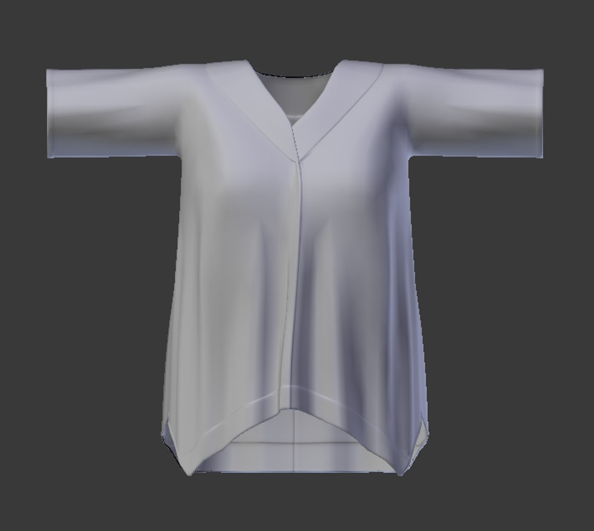 3d Model Of Sweater Blue