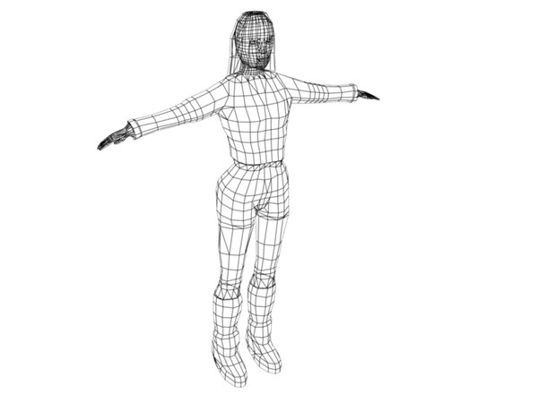 female character 3d model