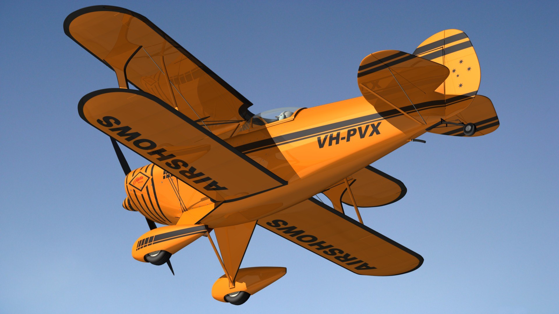 3D Pitts S1 Special Orange - TurboSquid 1995315